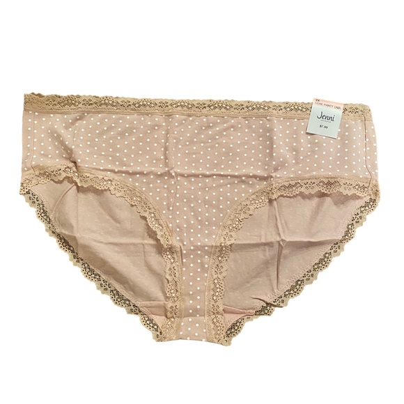 Jenni | Intimates & Sleepwear | Nwt Jenni Lace Trim Polka Dot Panty 2x ...